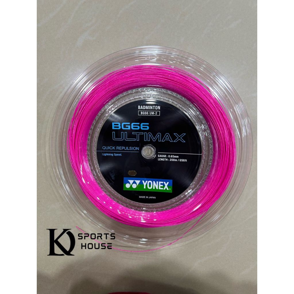 YONEX BG66 ULTIMAX 200M REEL BADMINTON STRING (100%ORIGINAL) | Shopee ...