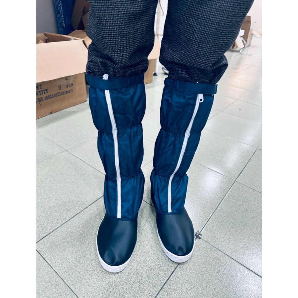 ESD Cleanroom Booties PVC Industrial Shoe White & Navy Blue | Shopee ...
