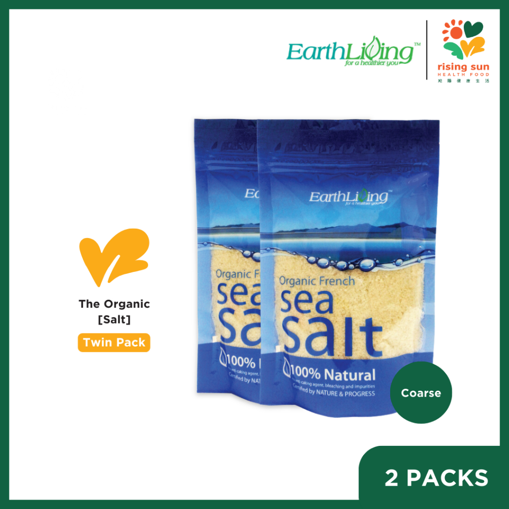 Earth Living Premium French Sea Salt [Coarse] (250g x 2) - Twin Pack ...