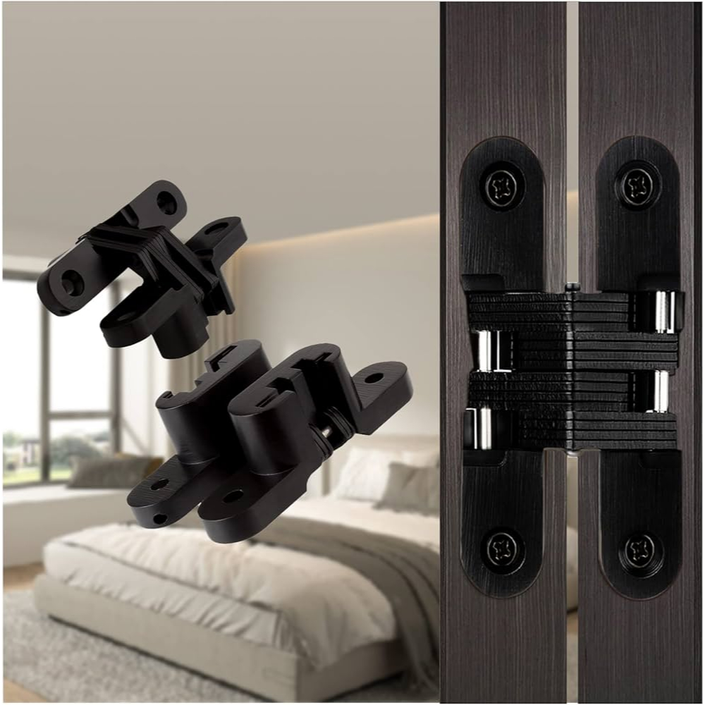 MKR Hidden Invisible 180 Degree Hinge Conceal Mounted Foldable Wood ...