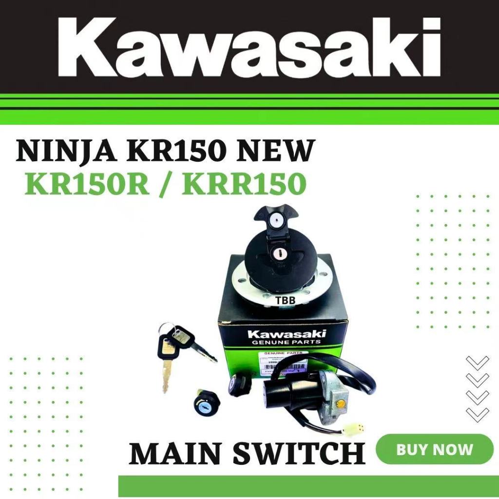 MAIN SWITCH FULL SET ASSY KAWASAKI NINJA KR150 NEW KR150R KRR150 ( 4 ...