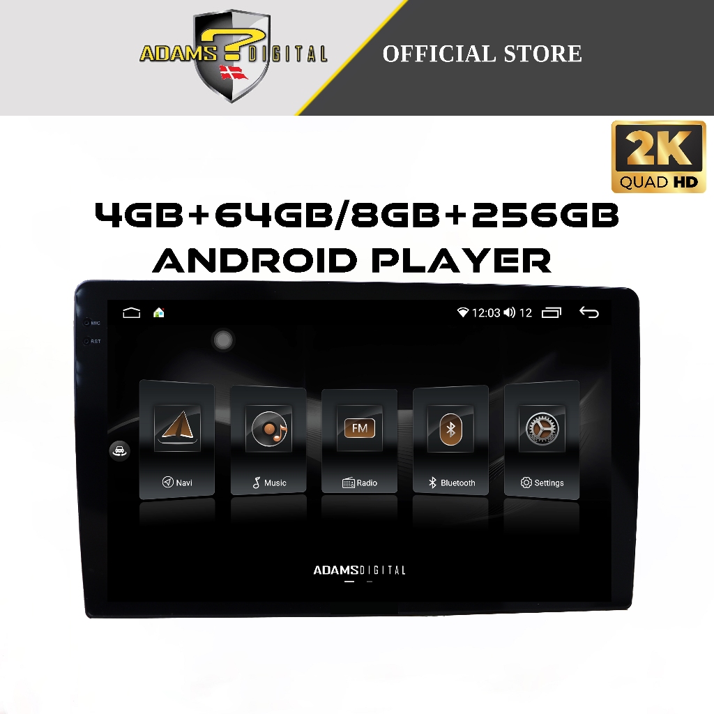 Adams Digital 2K 4+64GB 8+256GB Car Android Player 360 Camera System Q ...