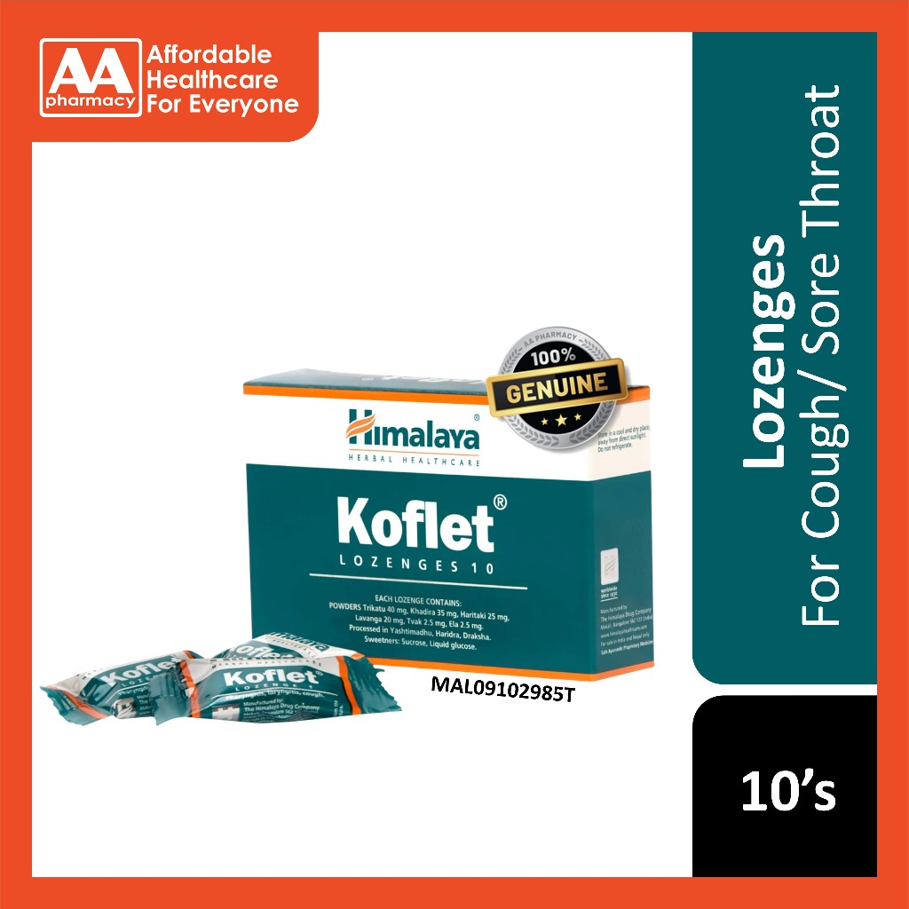 Himalaya Koflet Lozenges 10's (For Relief of Throat Irritations and ...