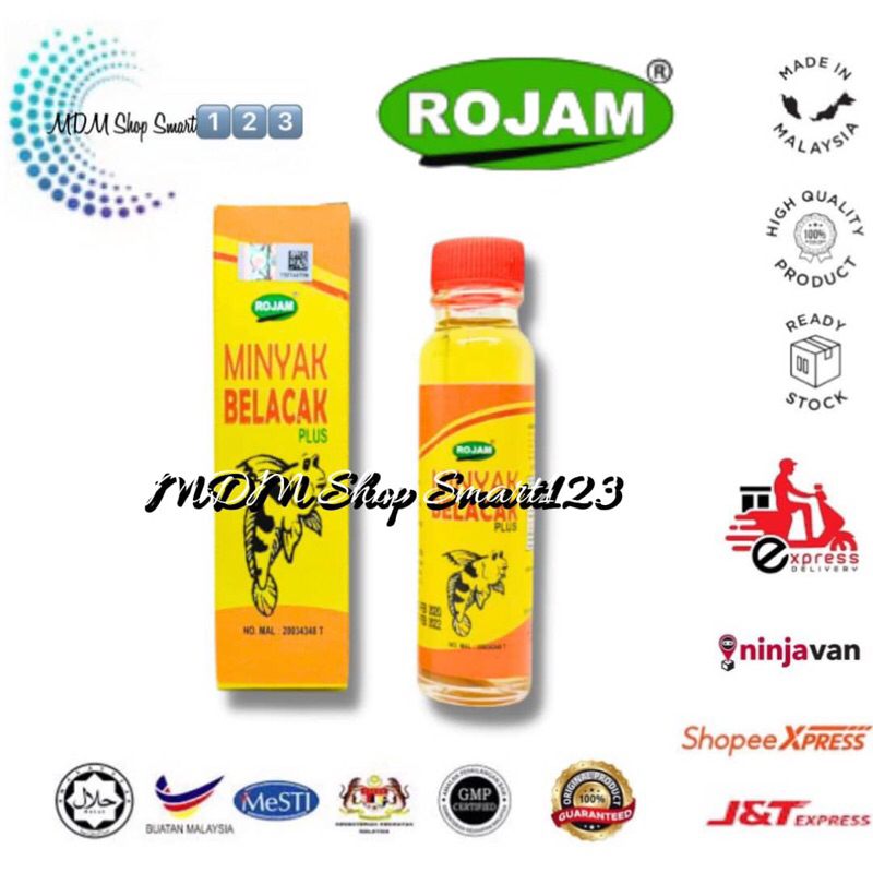 Rojam - Minyak Belacak Plus 25ml 💯% Original | Shopee Malaysia