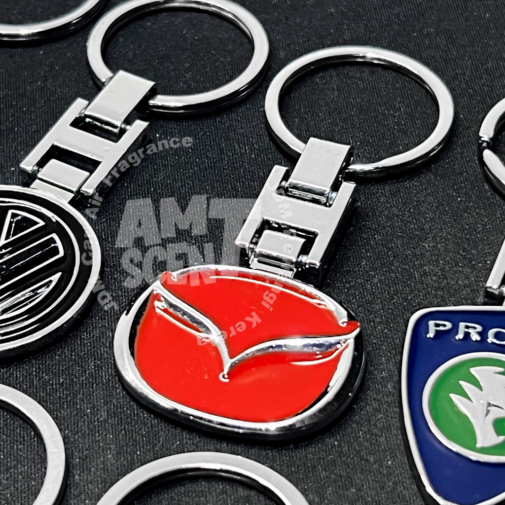 Stainless Steel Metal 3D Car Logo Keychain | Proton | Perodua | Mazda ...