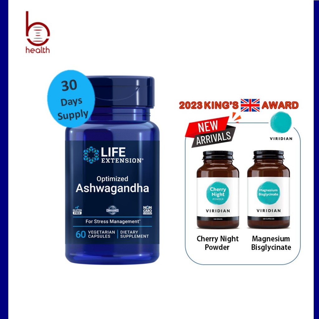 [Life Extension] Optimized Ashwagandha, EXP:08/26, 60 vegetarian ...