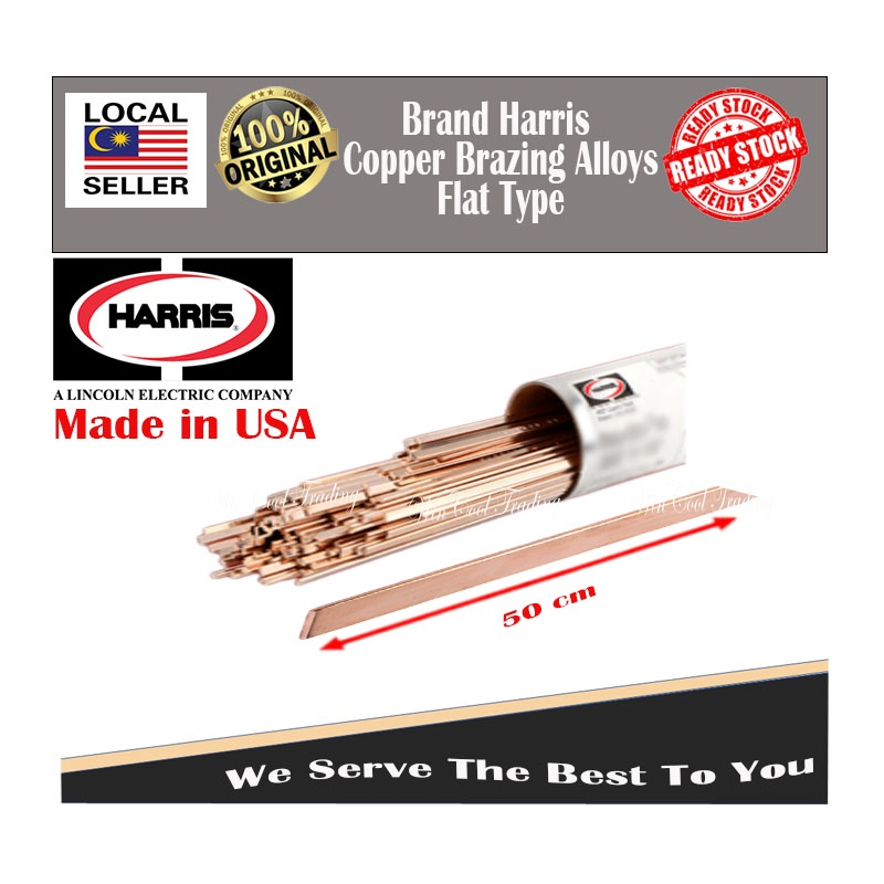 Harris/USA Copper Brazing Alloy Flat Rod /USA Copper Brazing Alloy ...