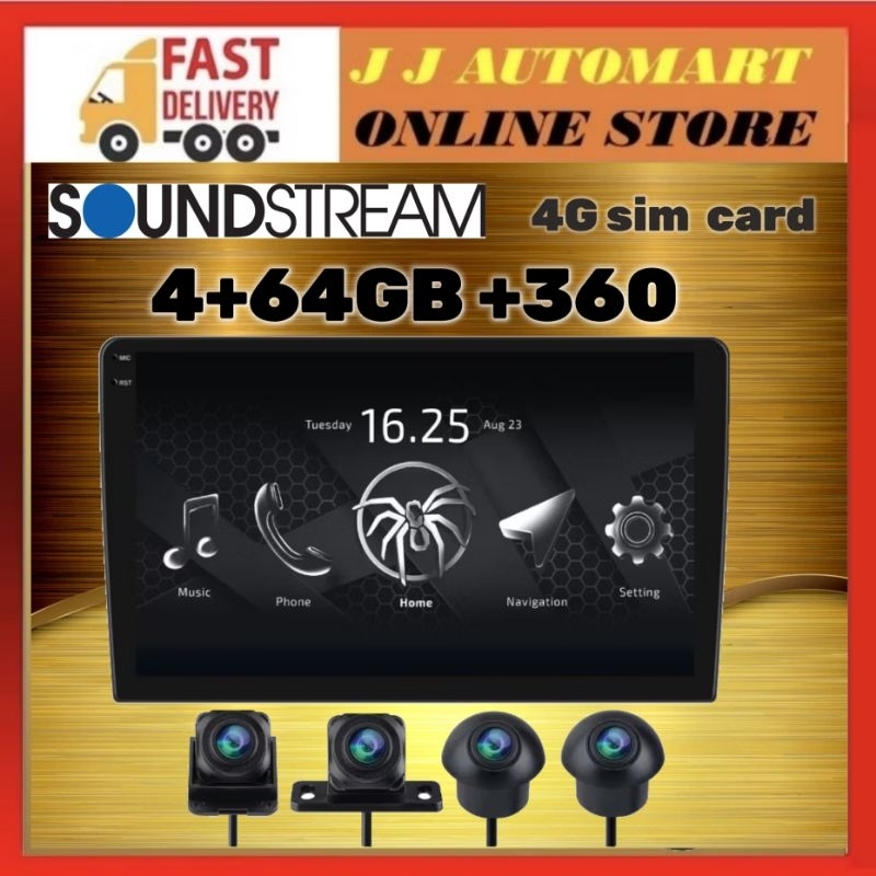 SOUNDSTREAM ANZUO GENESIS DSP Android Car Player - 9"/10" 2+64/ 4+64g Free 1080ahd reverse ...