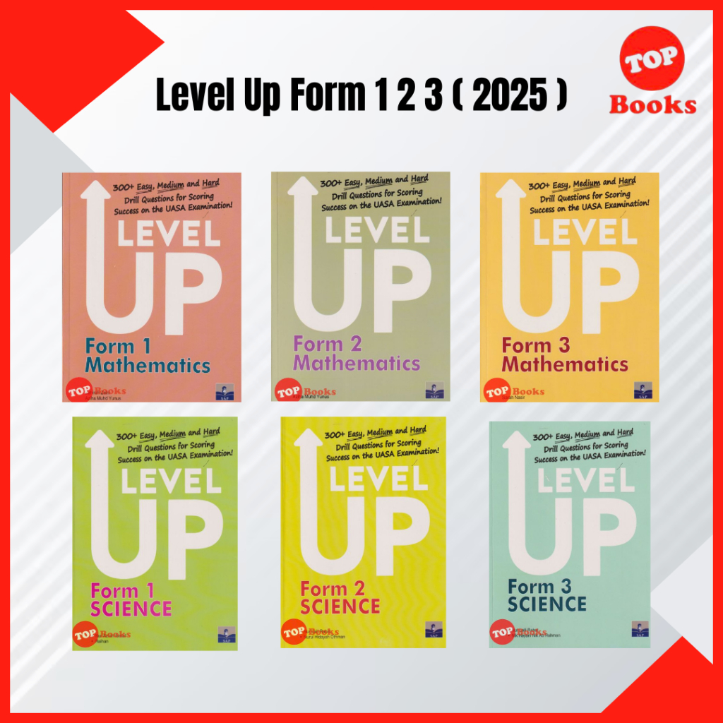 [TOPBOOKS SAP] Level Up Form 1 2 3 (2025) | Shopee Malaysia