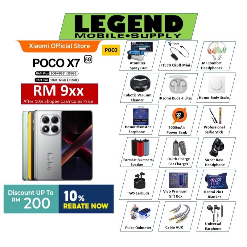 Xiaomi Poco X7 5G | Poco X7 Pro 5G | 8GB+8GB Ram+256GB Rom | 12GB+12GB ...