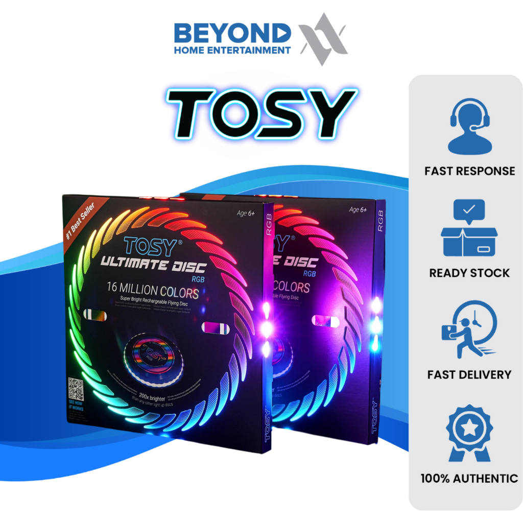 TOSY Flying RGB Disc with 16 Million Colors Made In France [Frisbee Toy ...