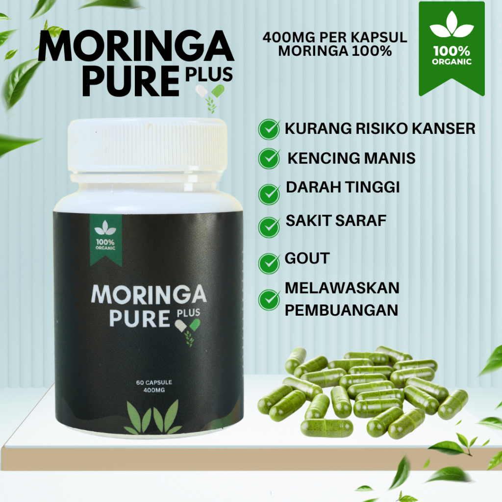 [PROMO] MORINGA PURE PLUS 400MG PER CAPSULE | Shopee Malaysia
