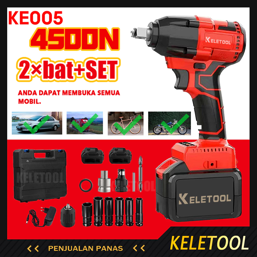keletool cordless impact wrench high torque hangbing Electric drill ...