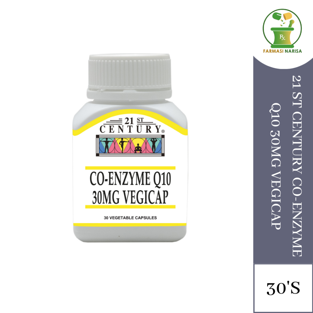 21 ST CENTURY CO-ENZYME Q10 30MG VEGICAP 30'S | Shopee Malaysia