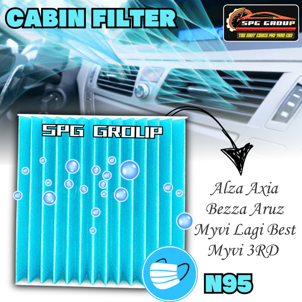 OEM AIR COND CABIN FILTER (CARBON) PERODUA MYVI LAGI BEST MYVI 3RD D20N ...