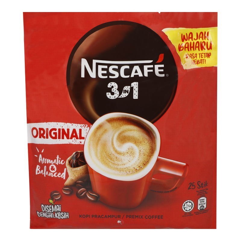 Nescafe Original 3 in 1 Original 25stik / Nescafe Teh Tarik 15stk ...