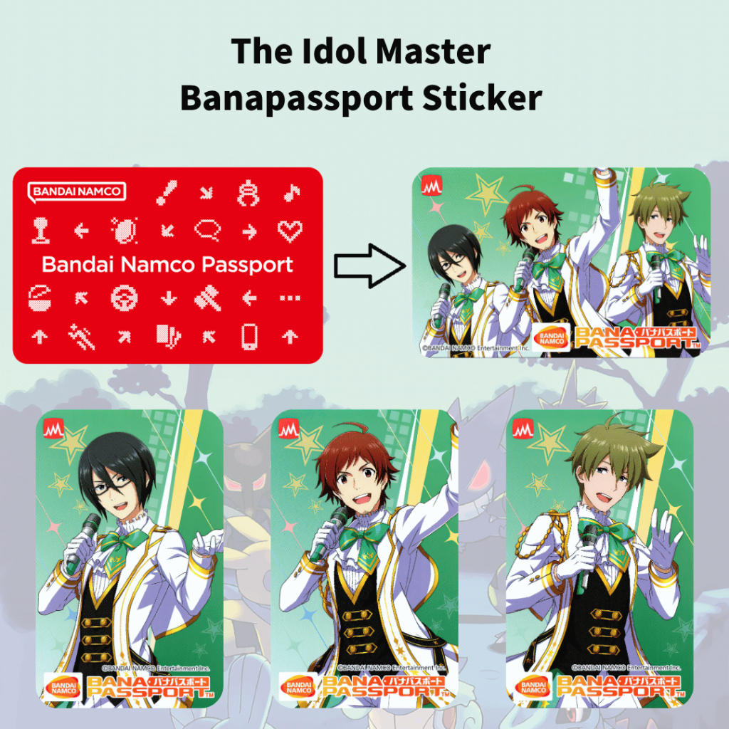 Banapassport Amusement IC Blank Card and The Idol Master -B- Sticker ...