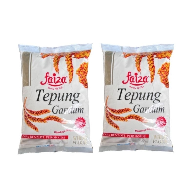 FAIZA Halal COMBO X2 Tepung Gandum. 1kg | Shopee Malaysia