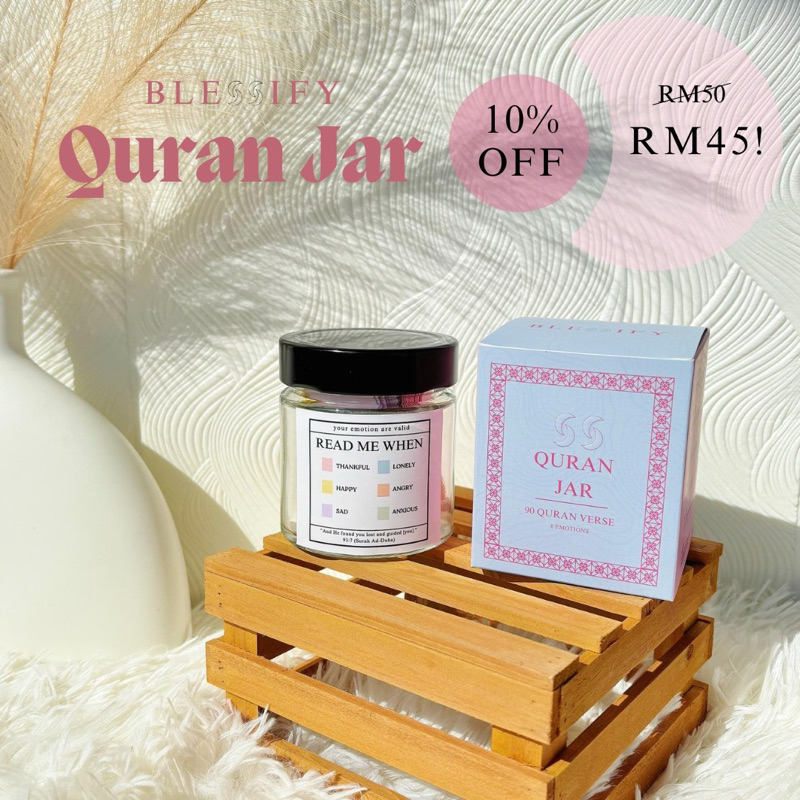 BLESSIFY QURAN JAR - 90 VERSES - IN ENGLISH & MALAY - Daily Quote ...