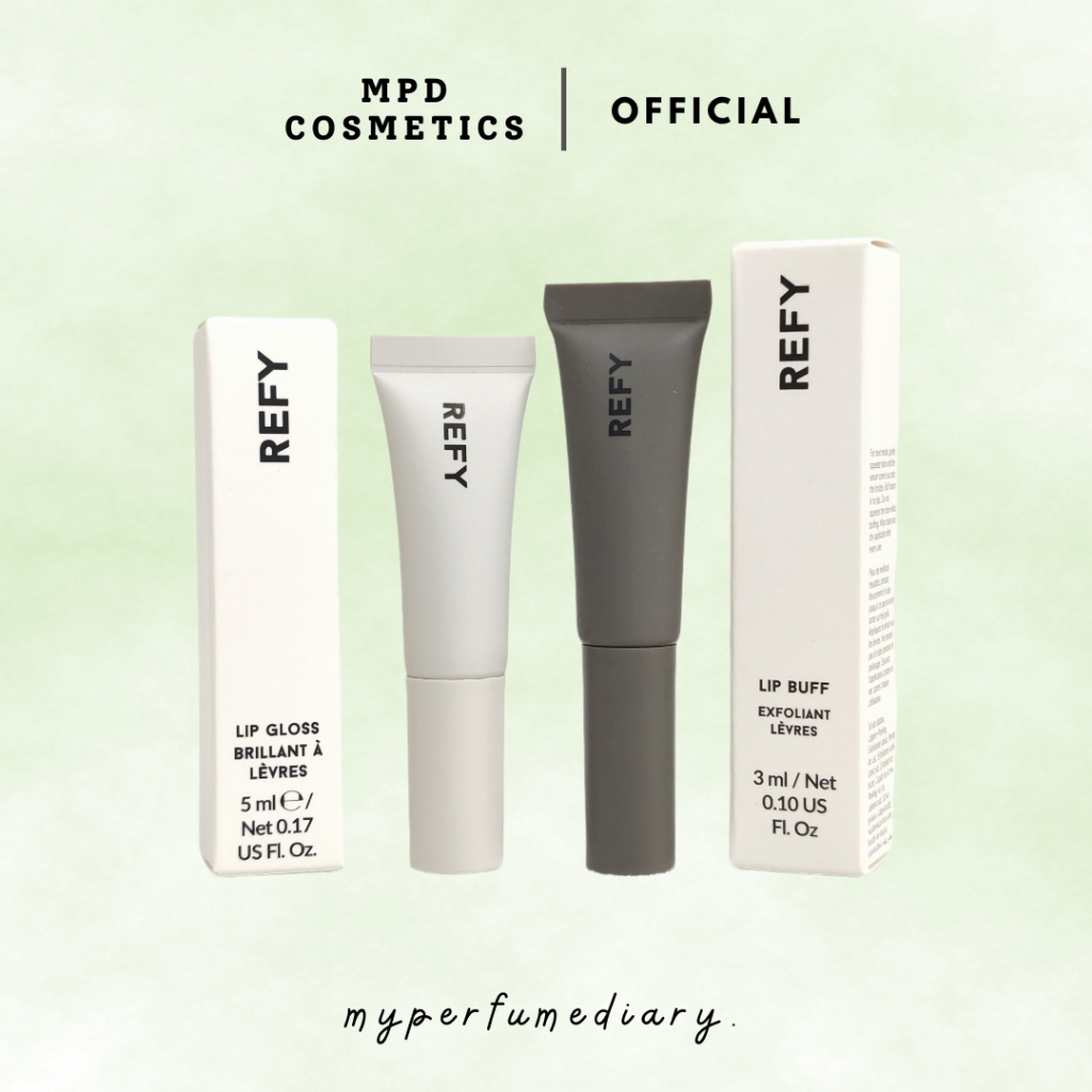 REFY Beauty High Shine Lip Gloss 5ml/Lip Buff Lip Serum & Plumper 3ml ...