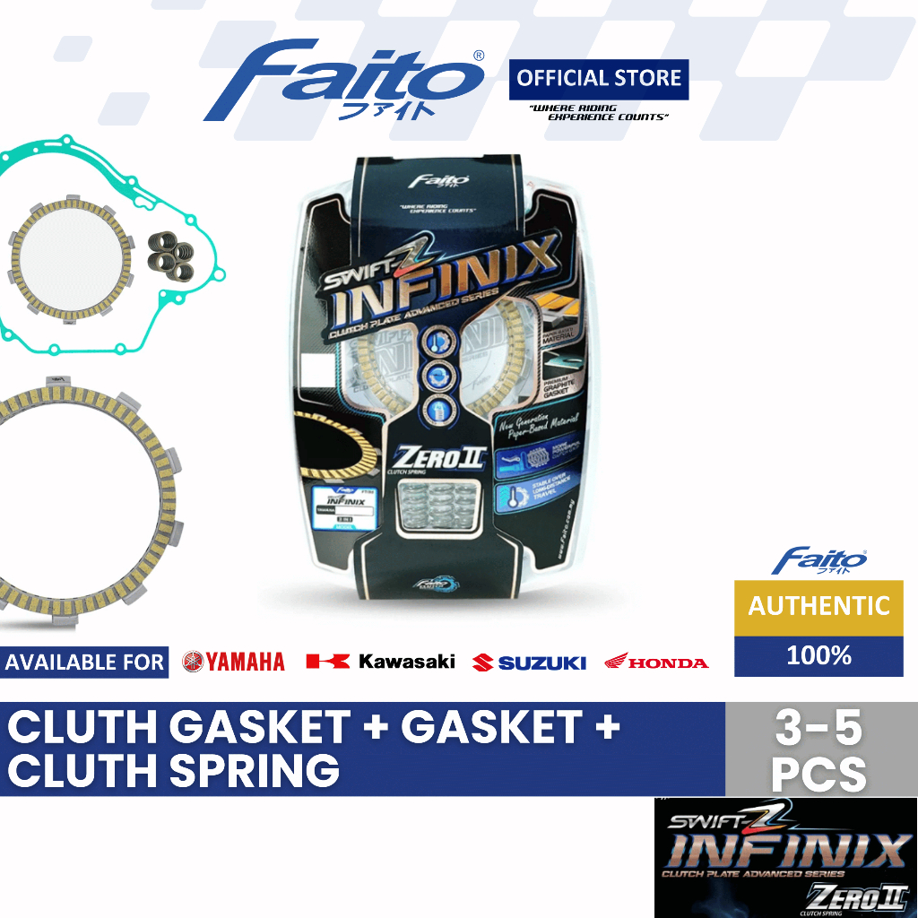 FAITO.OS Swift-Z INFINIX Racing Clutch Plate + Gasket + Clutch Spring ...