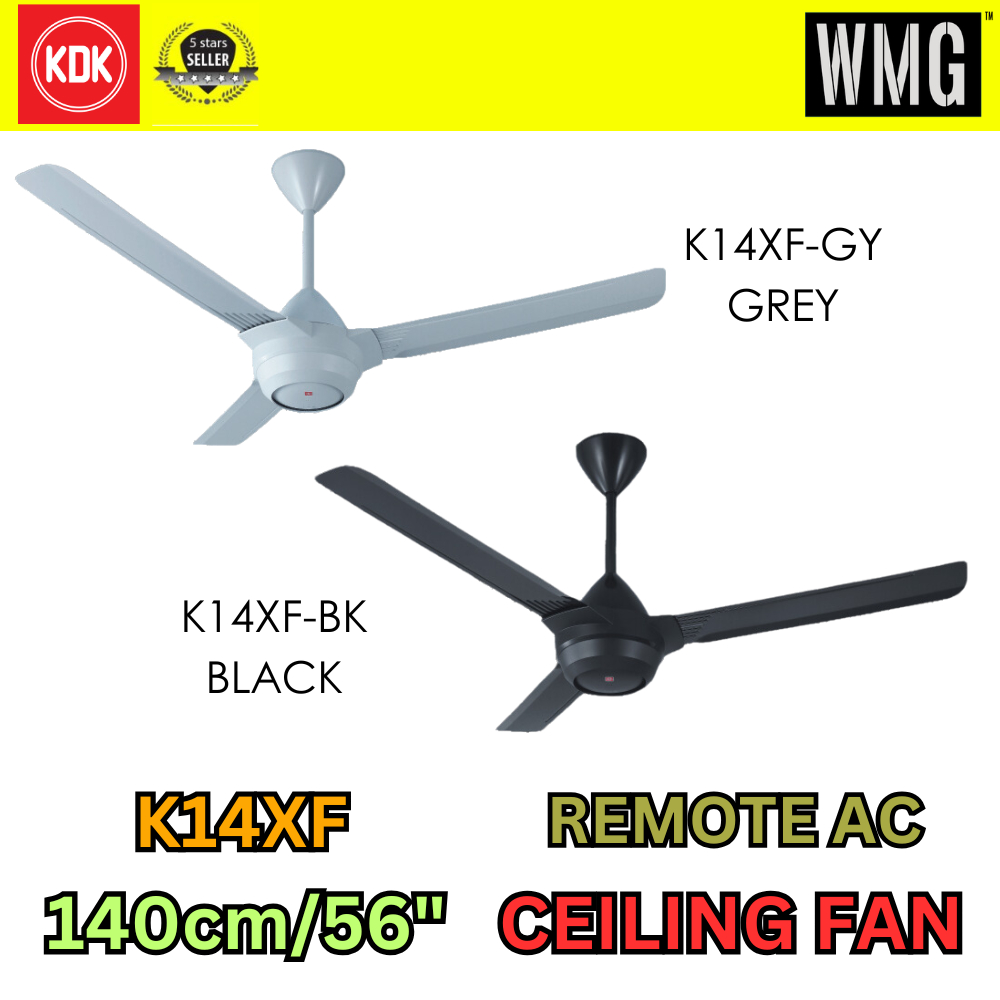 KDK CEILING FAN 56'' 3 BLADE REMOTE K14XF | Shopee Malaysia