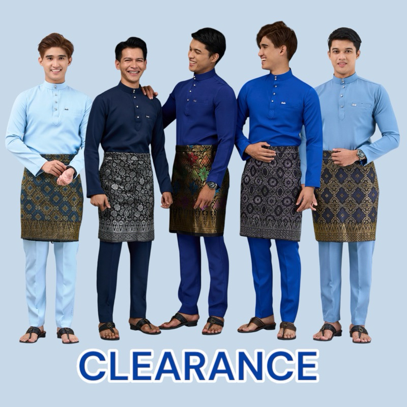 [CLEARANCE STOCK] Baju Melayu Slim Fit Biru Blue : Keek Collection ...