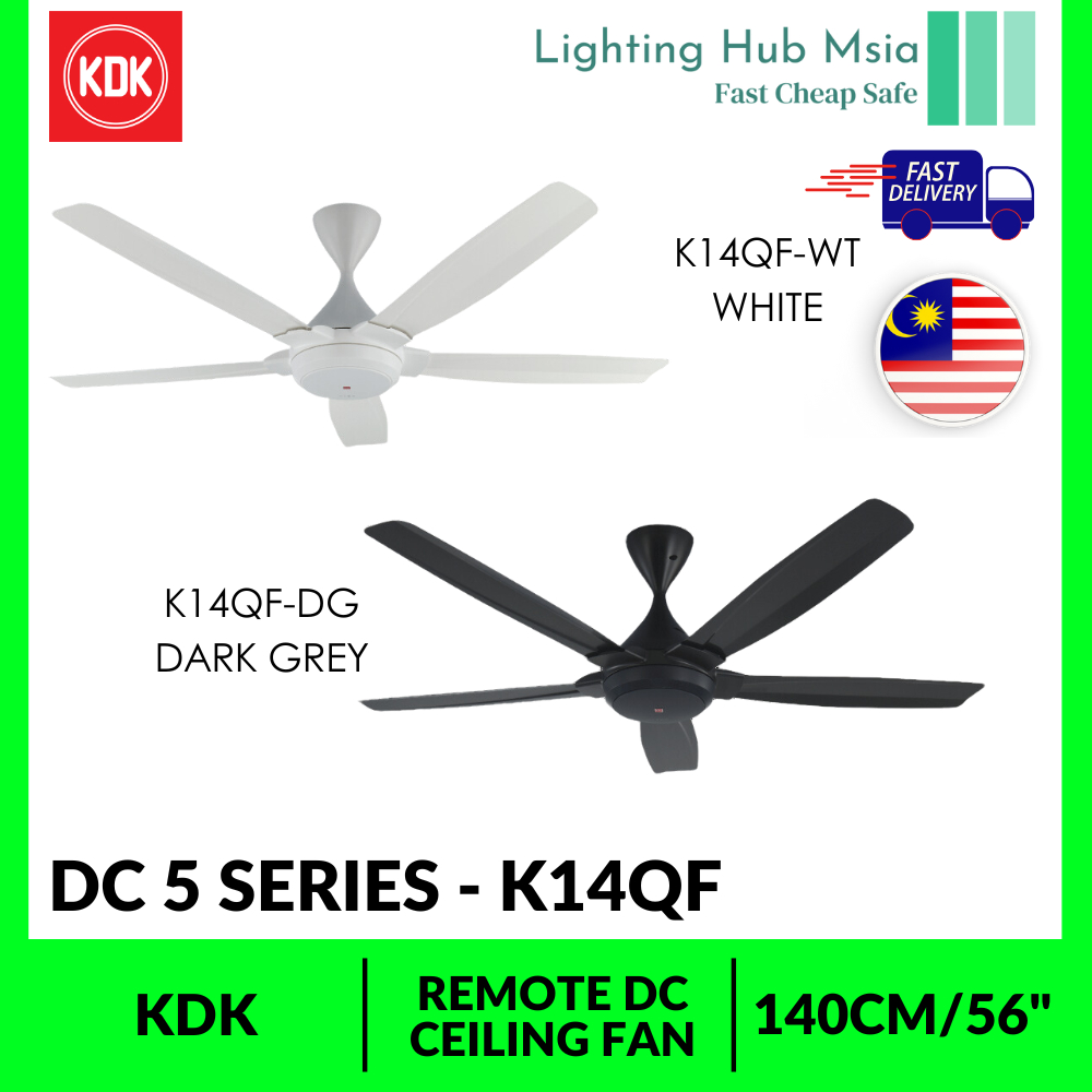 KDK CEILING FAN 56" 5 BLADE DC K14QF | Shopee Malaysia