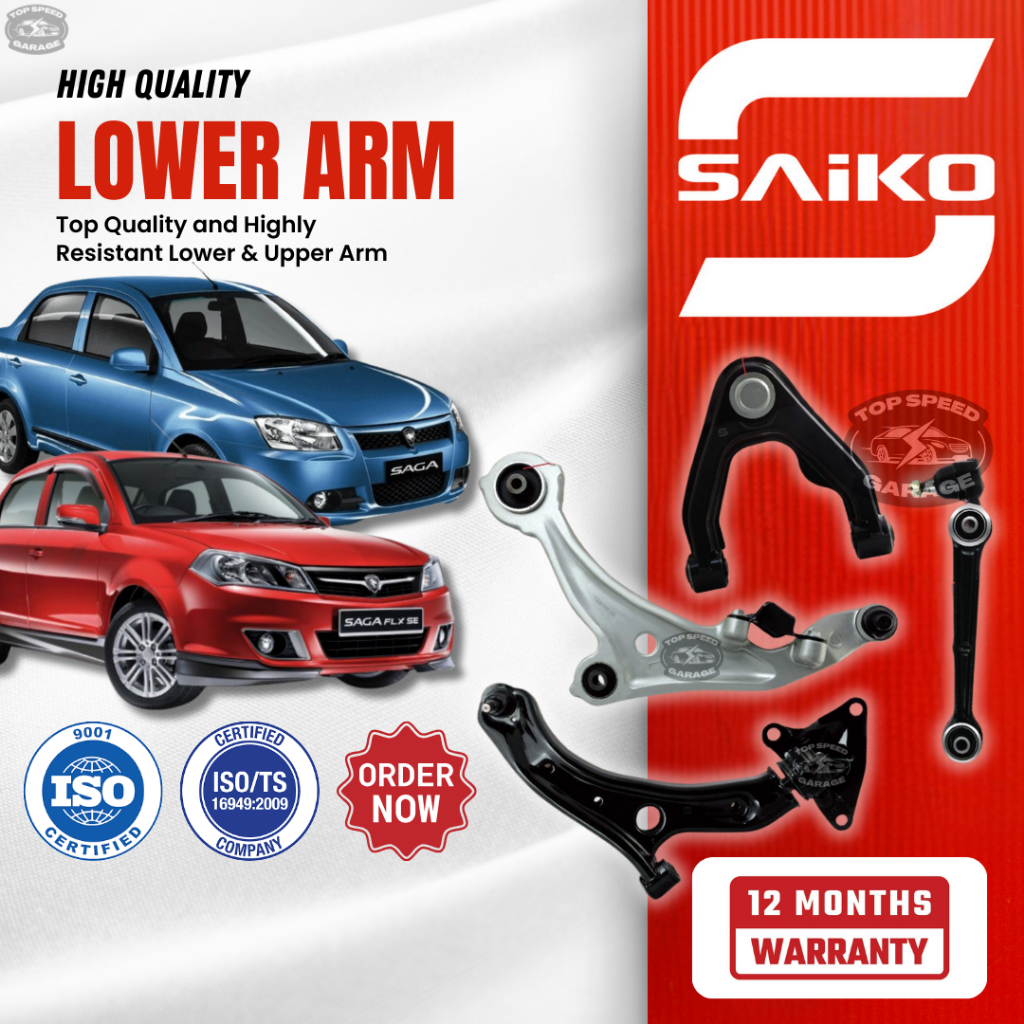 SAIKO ORIGINAL - PROTON SAGA BLM / FL / FLX - LOWER ARM /CONTROL ARM ...