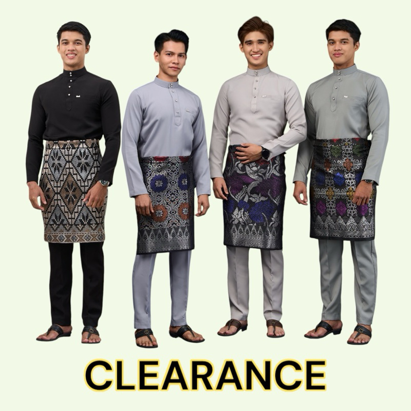 [CLEARANCE STOCK] Baju Melayu Slim Fit KELABU Keek Collection | Shopee ...