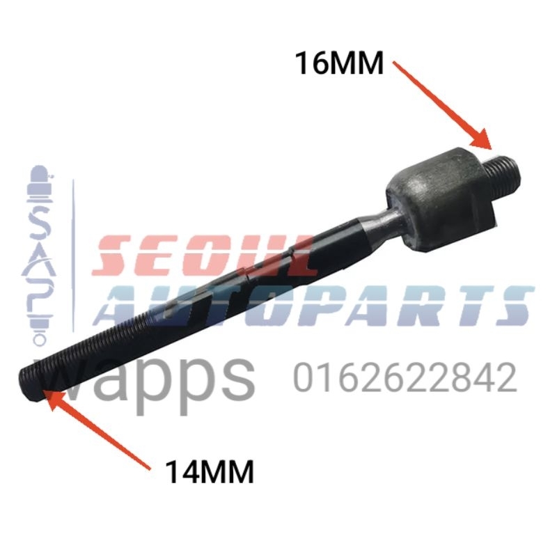 STEERING RACK END 16MM Bolt Head = Rexton 1.2 / Kyron / Stavic / Actyon ...