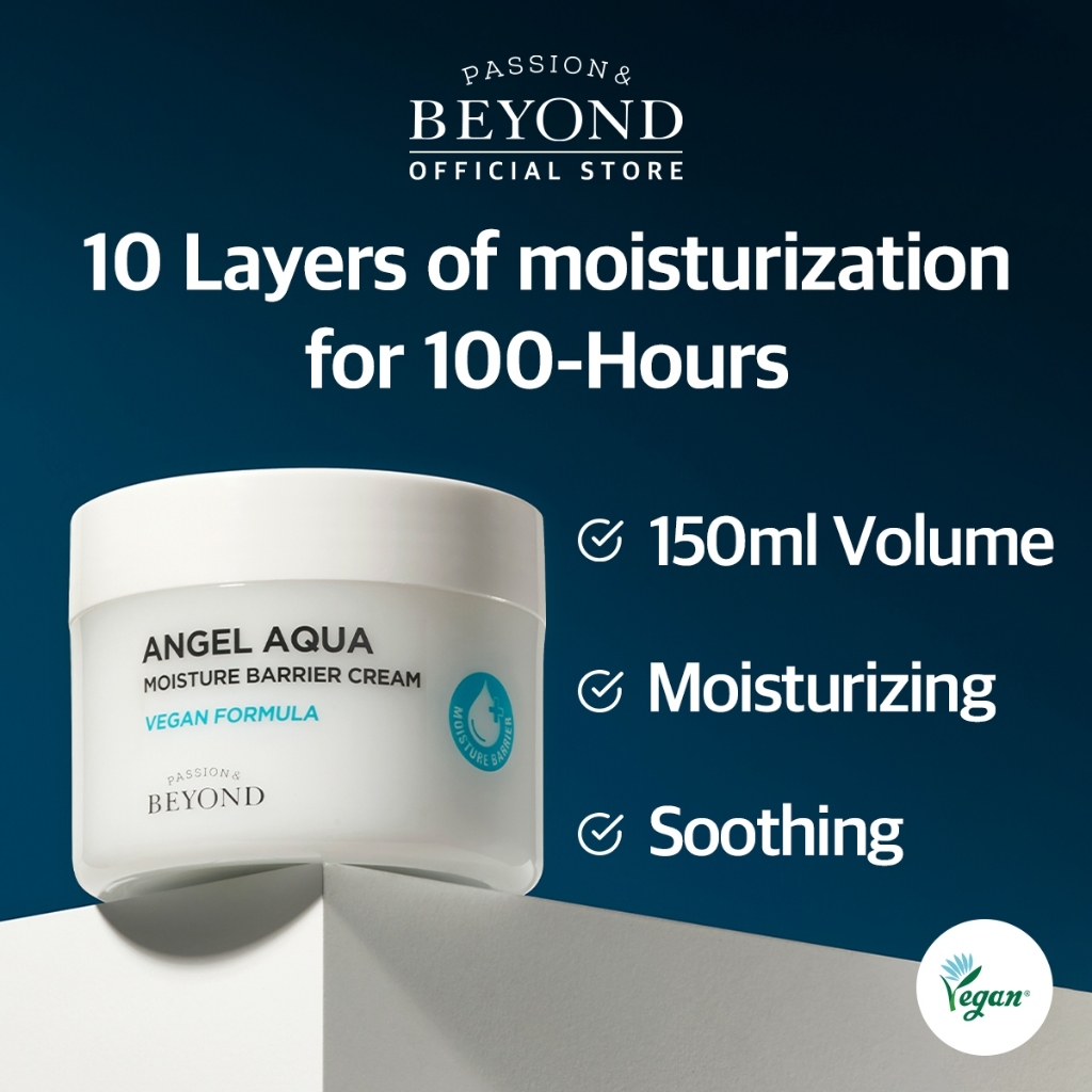 BEYOND Angel Aqua Moisture Barrier Cream 150ml - Ceramide Moisturizer Suitable for All Skin ...