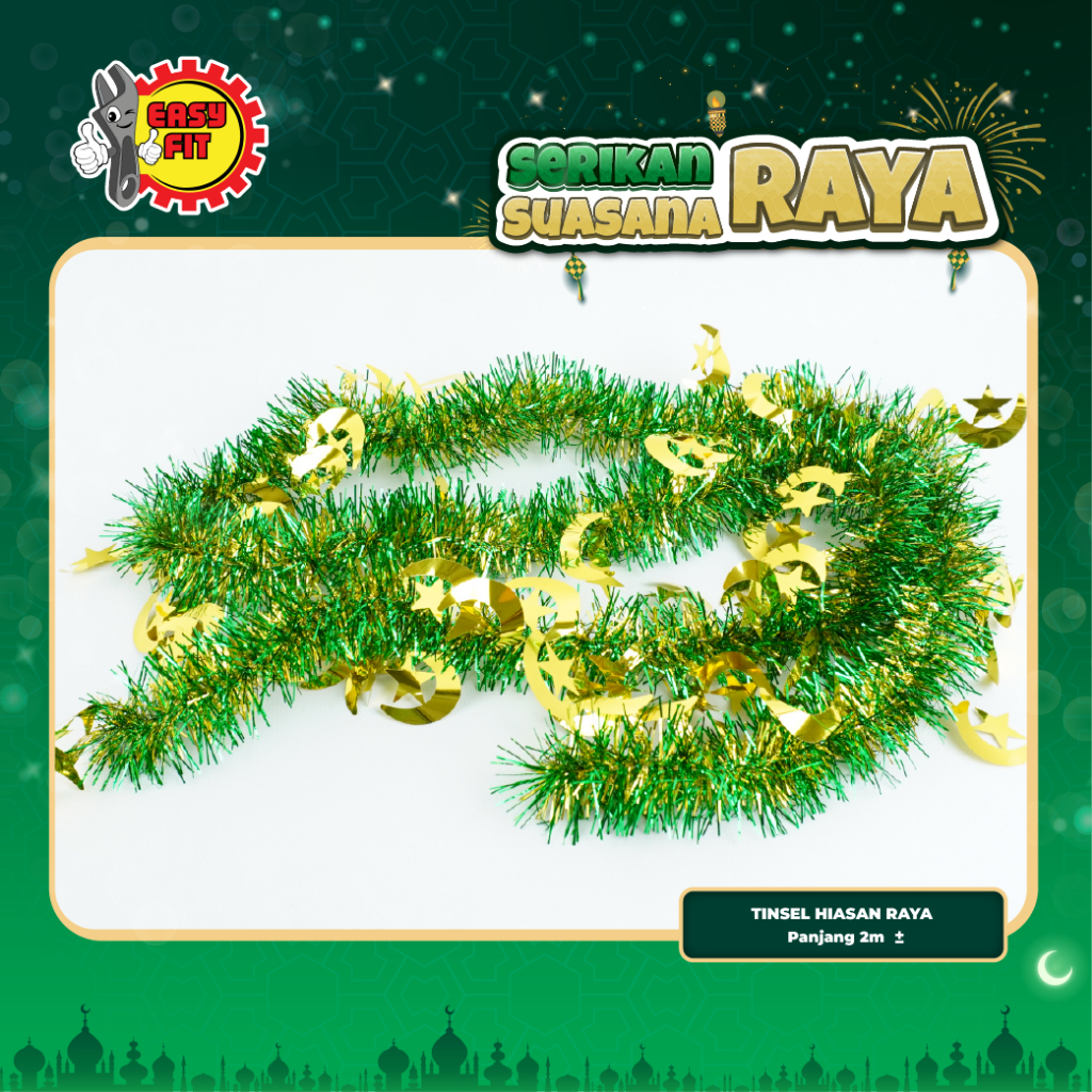 Hari Raya Hanging Tinsel Ceiling Deco Raya Hiasan Dinding | Shopee Malaysia