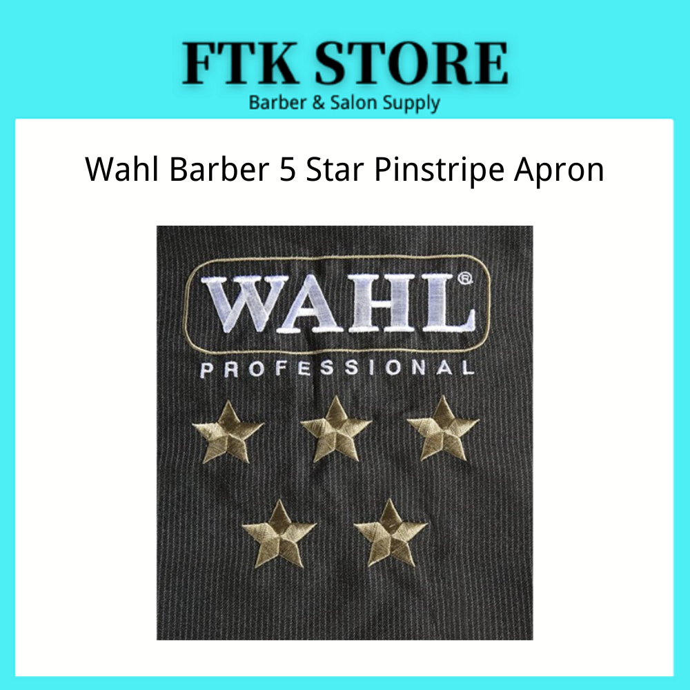 Wahl Barber 5 Star Pinstripe Apron Original | Shopee Malaysia