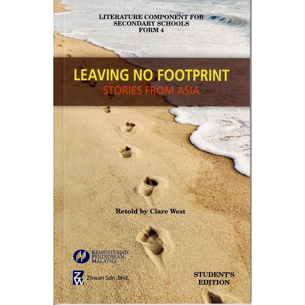 Buku Teks Leaving No Footprint Form 4 Text Book (English Literature ...