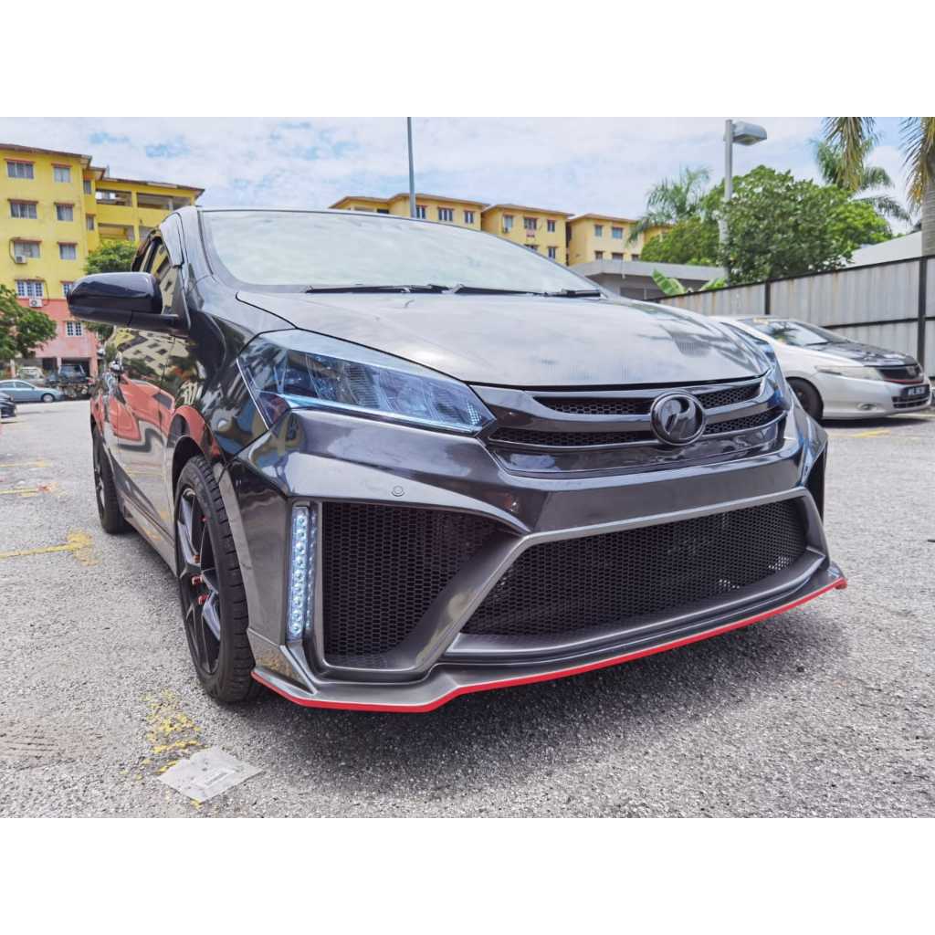 Perodua Myvi 2022 2025 GT Front Bumper With Daylight Fiber | Shopee ...