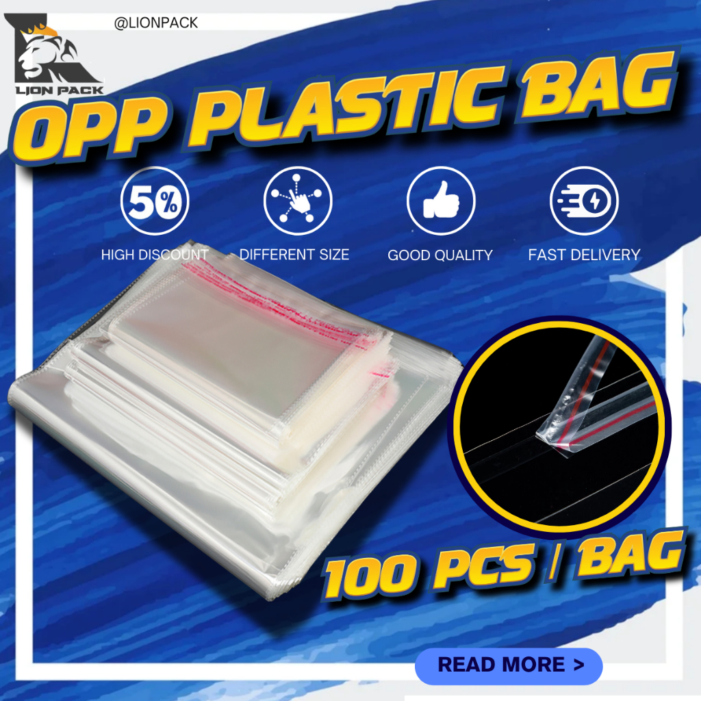 LIONPACK PP Plastic Bag Transparent Baju Plastik Transparent Tudung ...