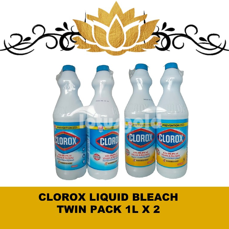 CLOROX LIQUID BLEACH TWIN PACK 1L X 2 | Shopee Malaysia
