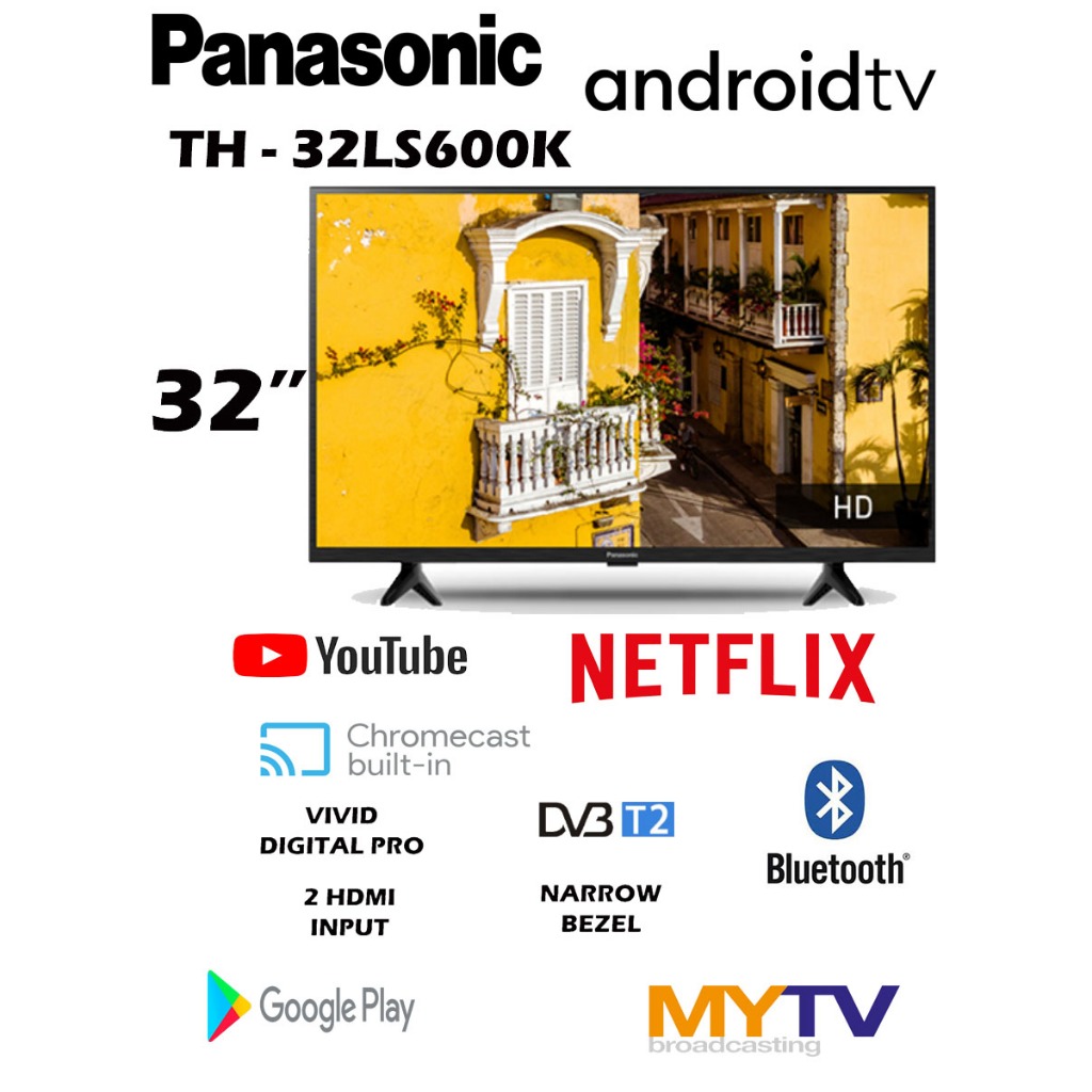Panasonic 32" Android Smart LED TV WIFI TH-32LS600K WITH EXTRA BUBBLE WRAP | Shopee Malaysia