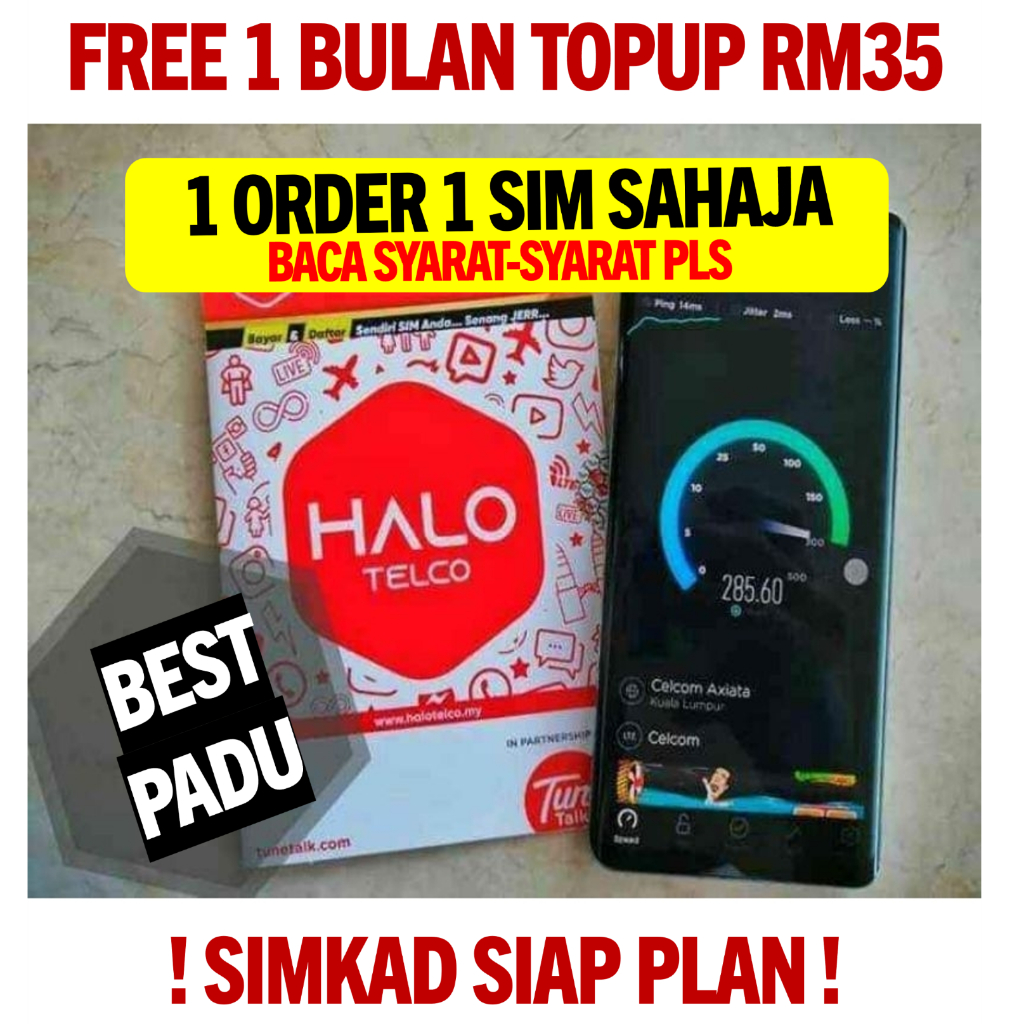 💥FREE DATA💥 SIMKAD KUATA BESAR | TUNETALK HALO - 4G 5G COVERAGE CELCOM ...