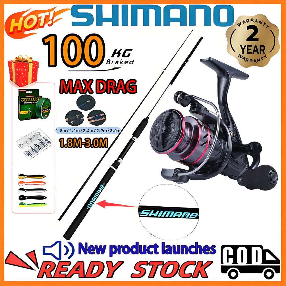 Shimano Reel pancing set Rod Joran Batang Pancing 1 Set Reel Fishing ...