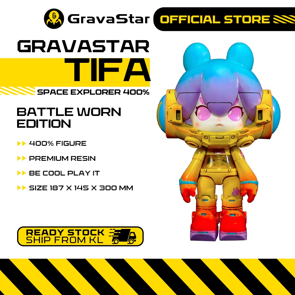 Gravastar Tifa Space Explorer 400% Battle-Worm Edition Figure Desk ...