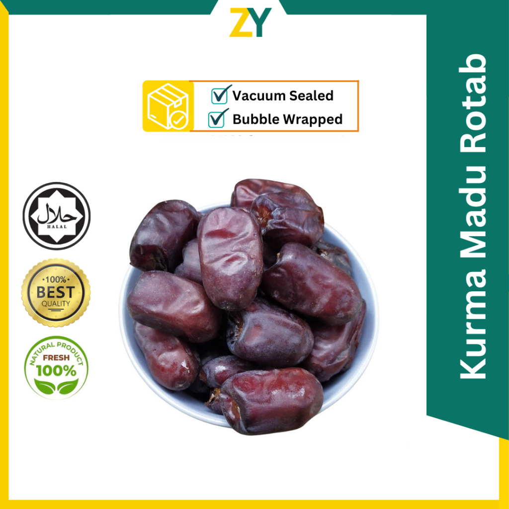 Akram Mazafati Kurma Madu Rotab 100g 200g 300g 400g 500g 600g 700g 800g 900g 1kg | Shopee Malaysia