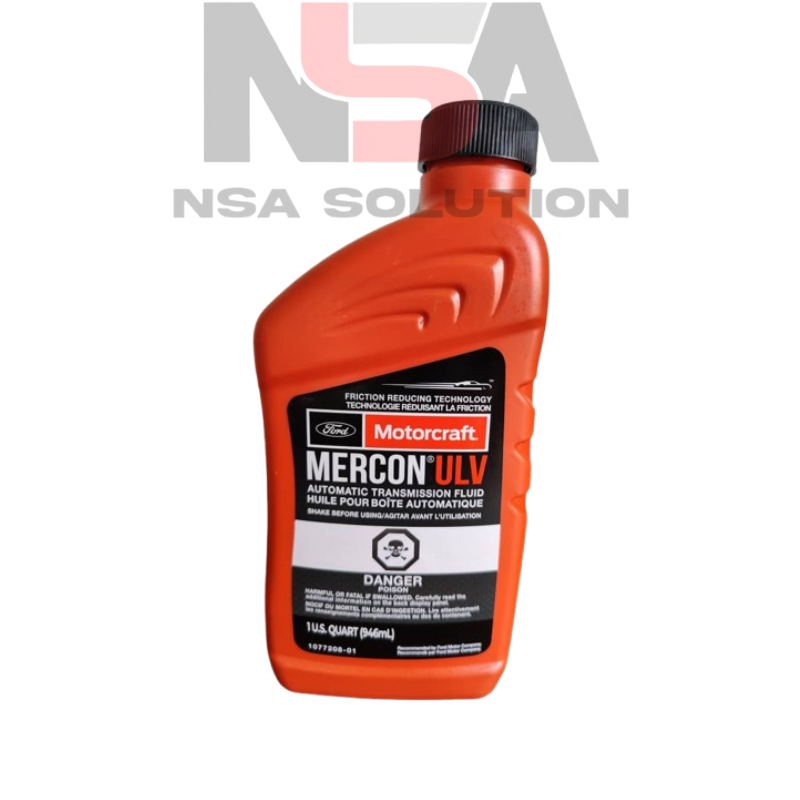 Ford Motorcraft Mercon ULV ATF (946ml) Automatic Tranmission Fluid Gear ...