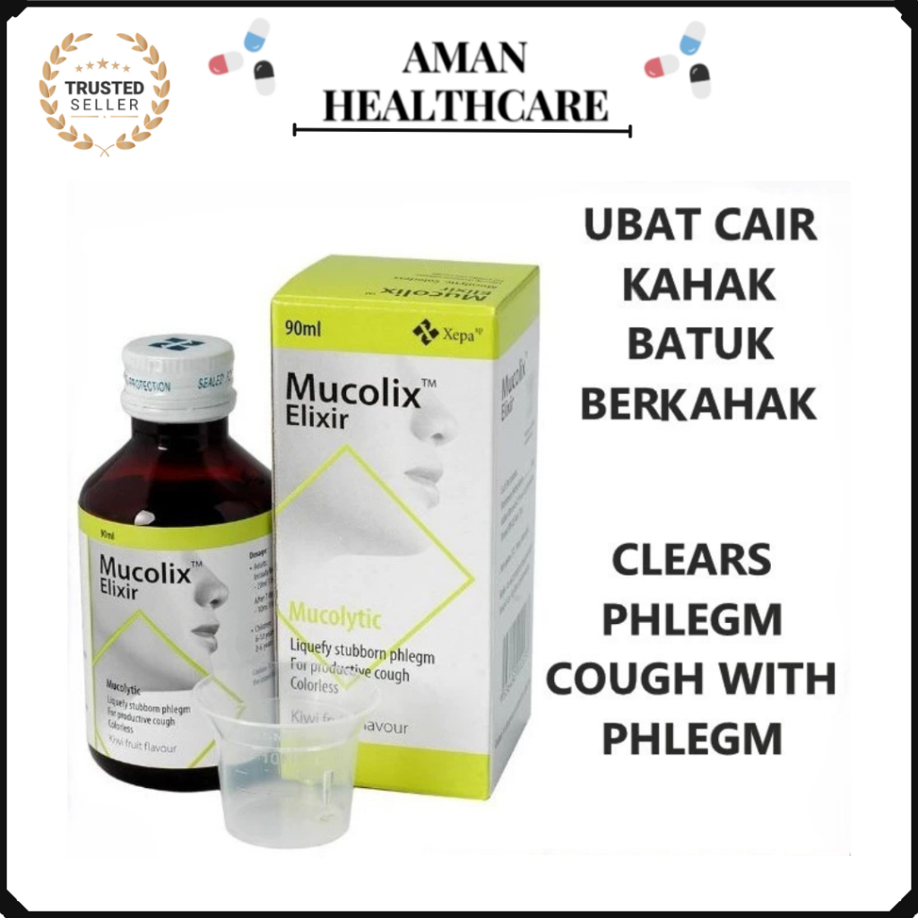 MUCOLIX ELIXIR 90ML (UBAT BATUK BERKAHAK) | Shopee Malaysia