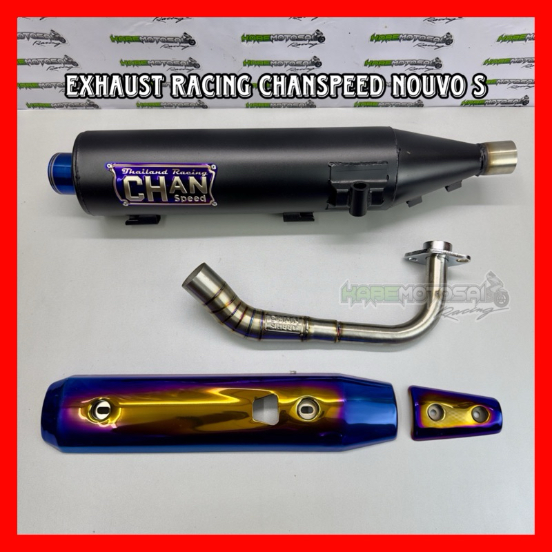 🏁 EXHAUST RACING CHANSPEED YAMAHA NOUVO S TRU / BACK PRESSURE 🏁 COVER ...