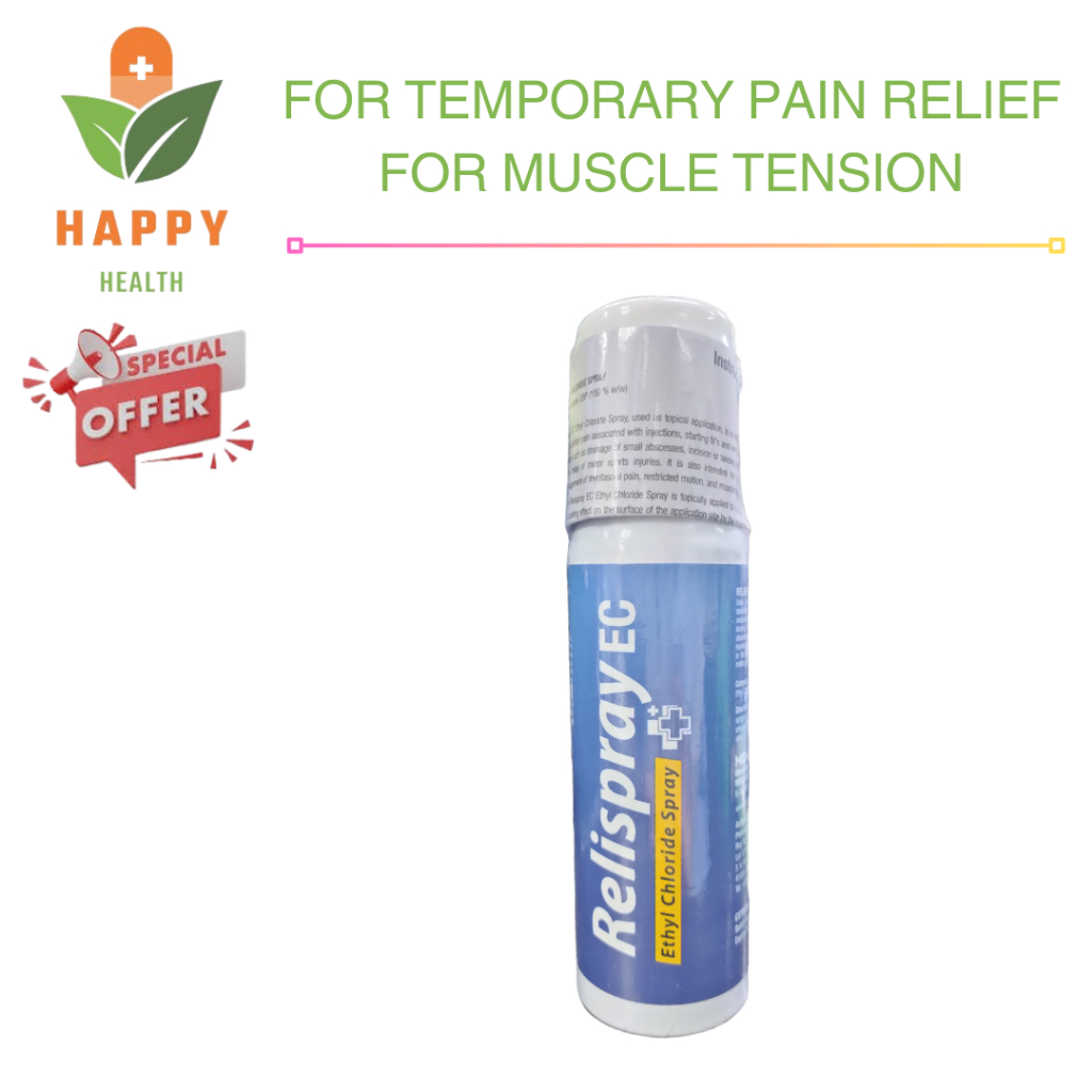 [ Exp 11/2026 ] RELISPRAY EC ( ETHYLCHLORIDE ) SPRAY 100ML - For ...