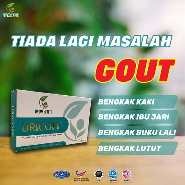 SOLUSI SAKIT GOUT BOTANICAL DRINK MIXES MINUMAN URICOFF | Shopee Malaysia