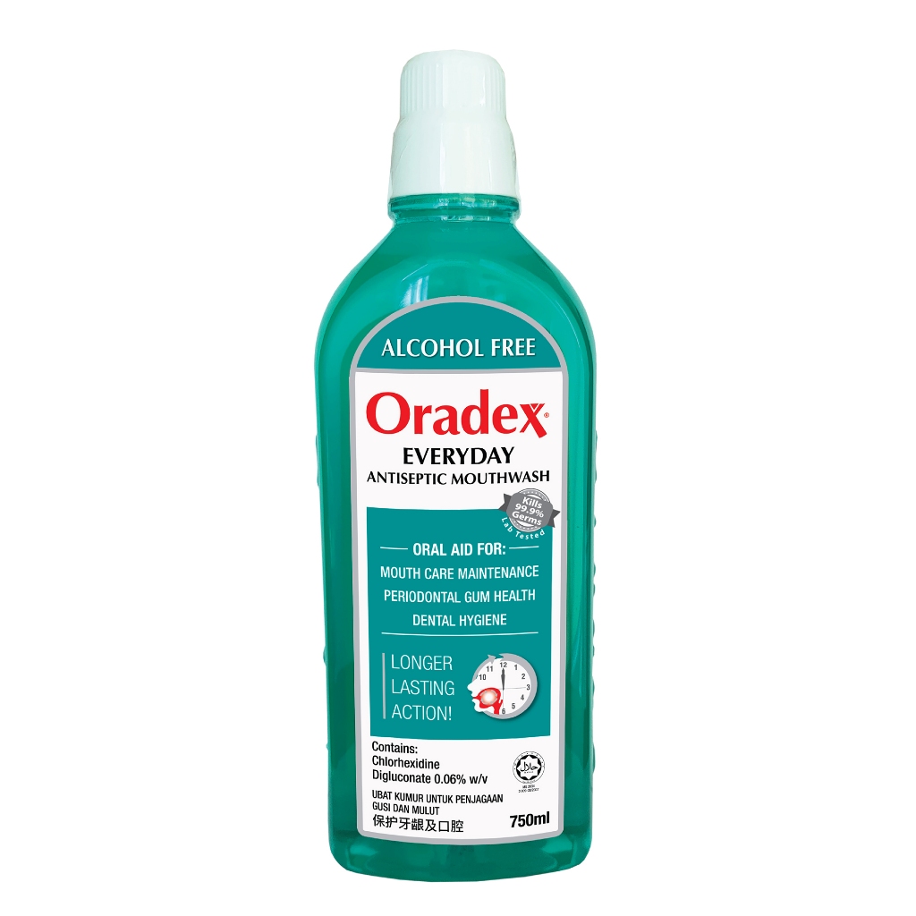 Oradex Everyday Antiseptic Mouthwash (750ml) | Shopee Malaysia