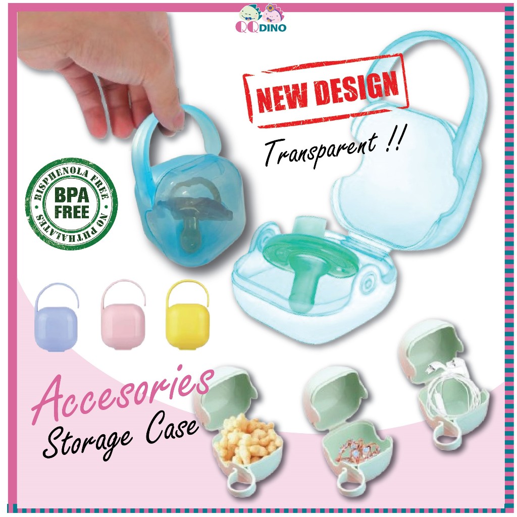 Travel Dust Cover Teether Storage Case Portable Pacifier Box Soother ...